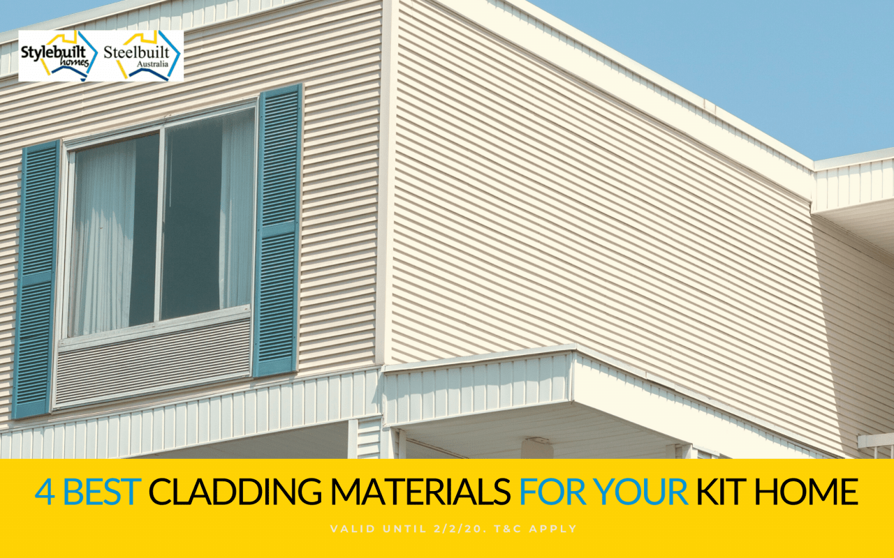 4 Best Cladding Materials for Your Kit Home | Steelbuilt Homes